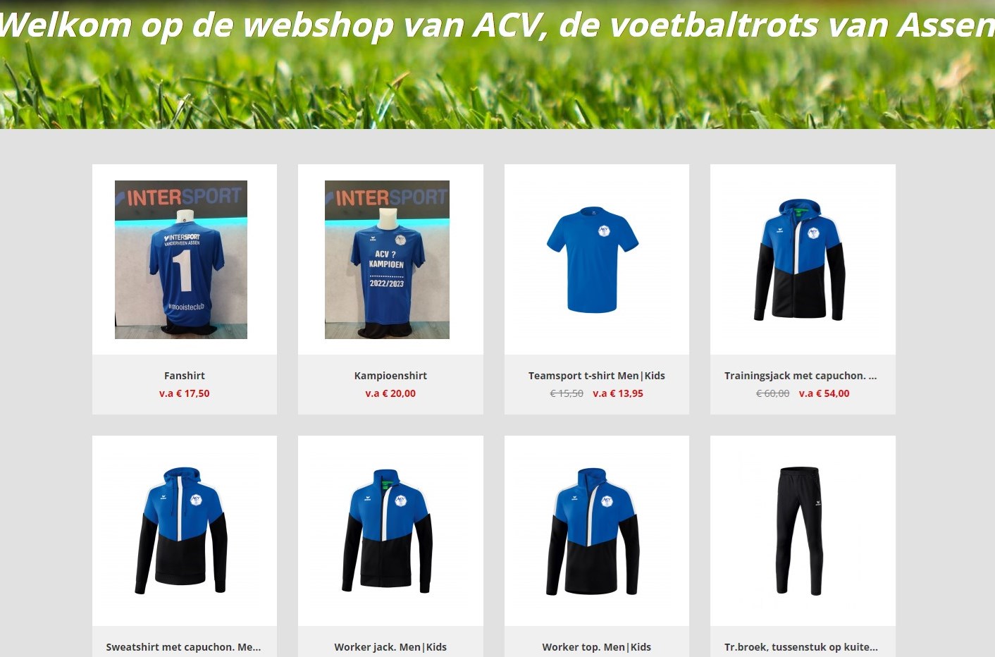 ACV fanshirt en een kampioensshirt - ACV Assen