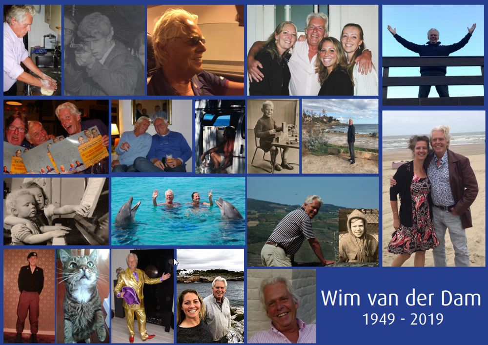 Rouwkaart Wim van der Dam - ACV Assen