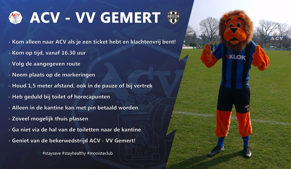 Informatie ACV - VV Gemert - ACV Assen