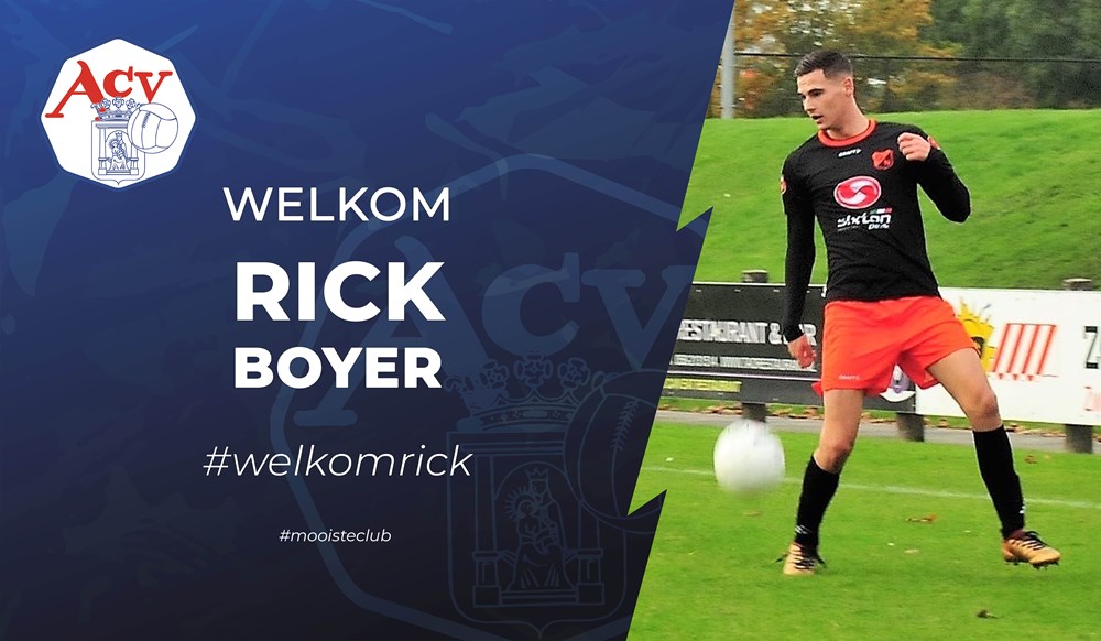 Rick Boyer van ON naar ACV - ACV Assen