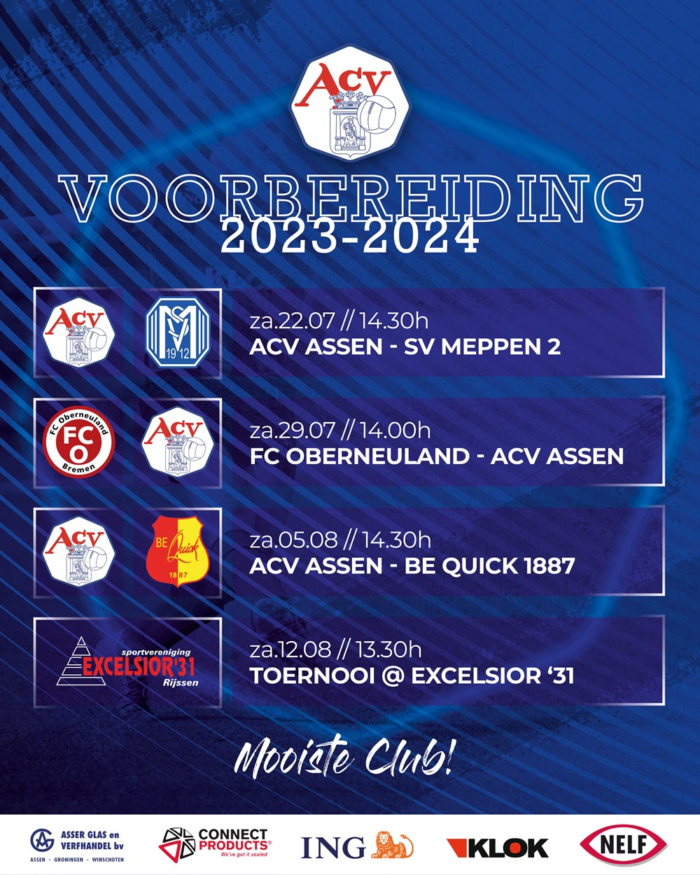 Oefenprogramma ACV 1 - ACV Assen