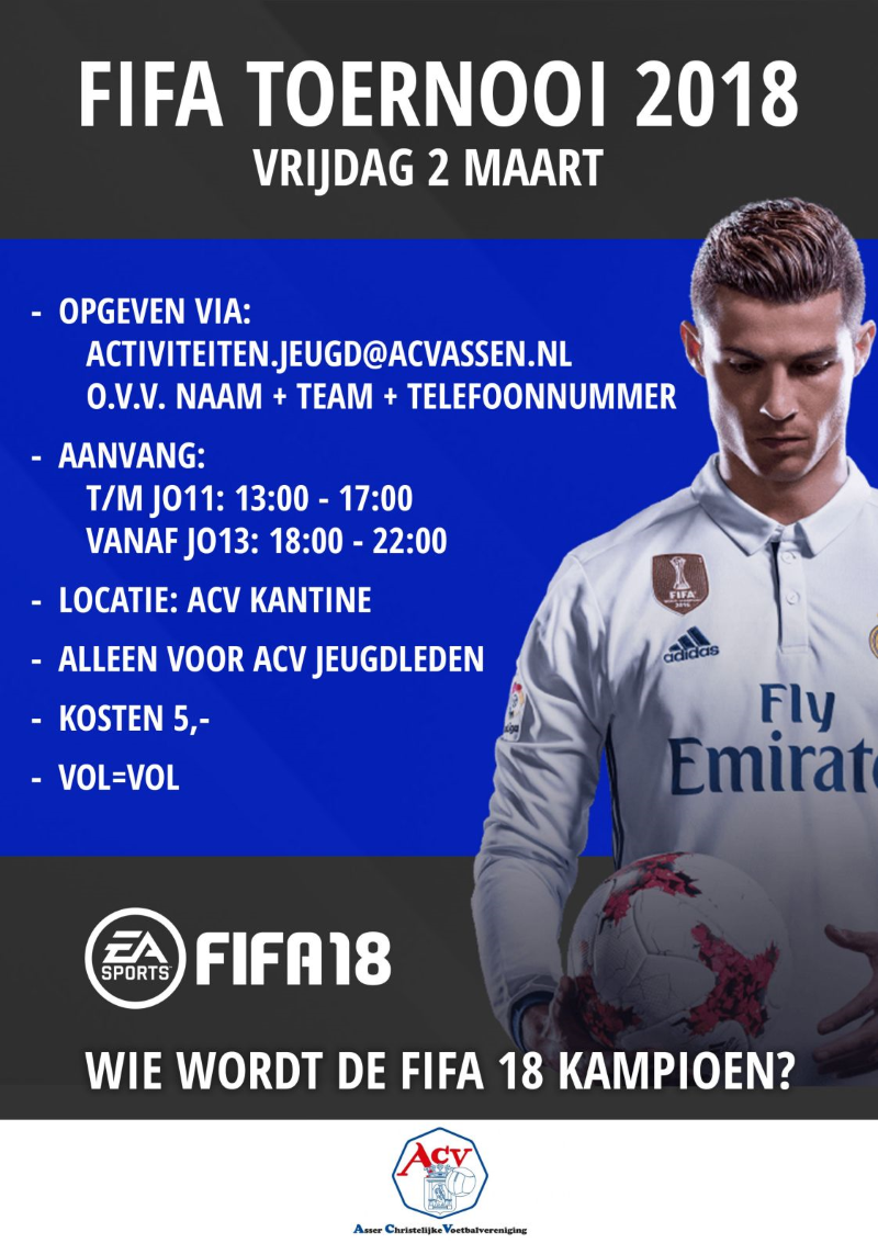 Nieuws over het FIFA-toernooi - ACV Assen