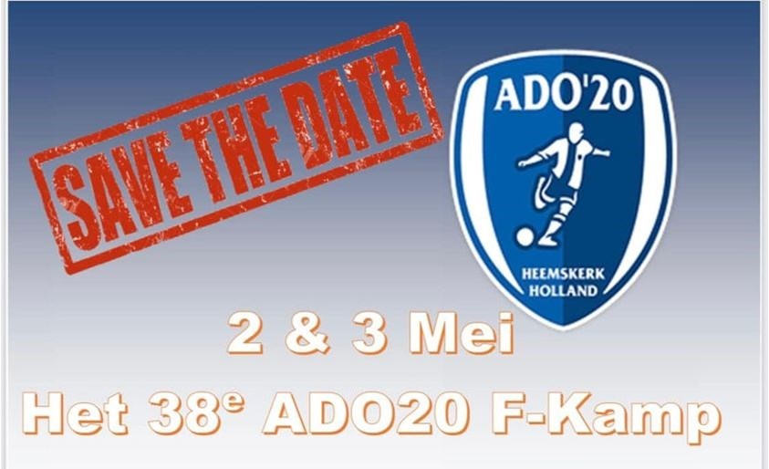 Het ADO'20 F-kamp 2023 komt er aan! - ADO'20