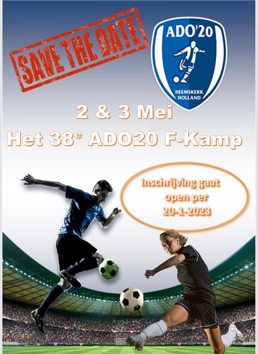 Het ADO'20 F-kamp 2023 komt er aan! - ADO'20