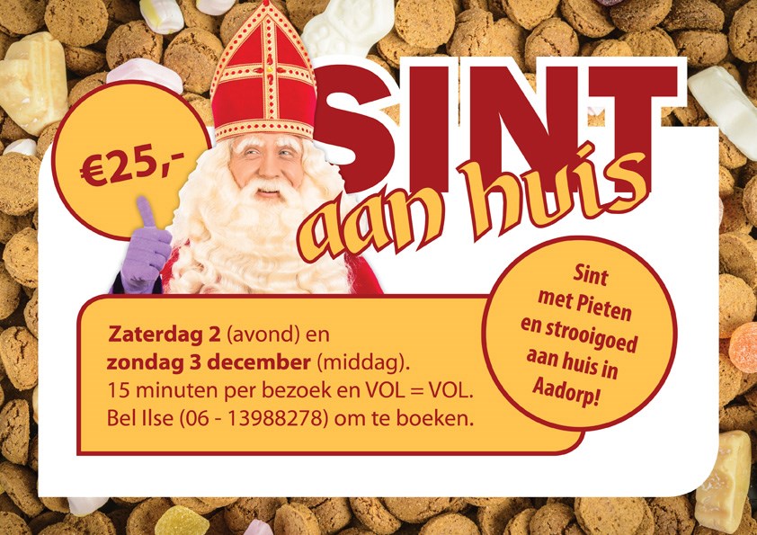 De Sint met z’n Pieten aan huis in Aadorp - ASV'57 Aadorp