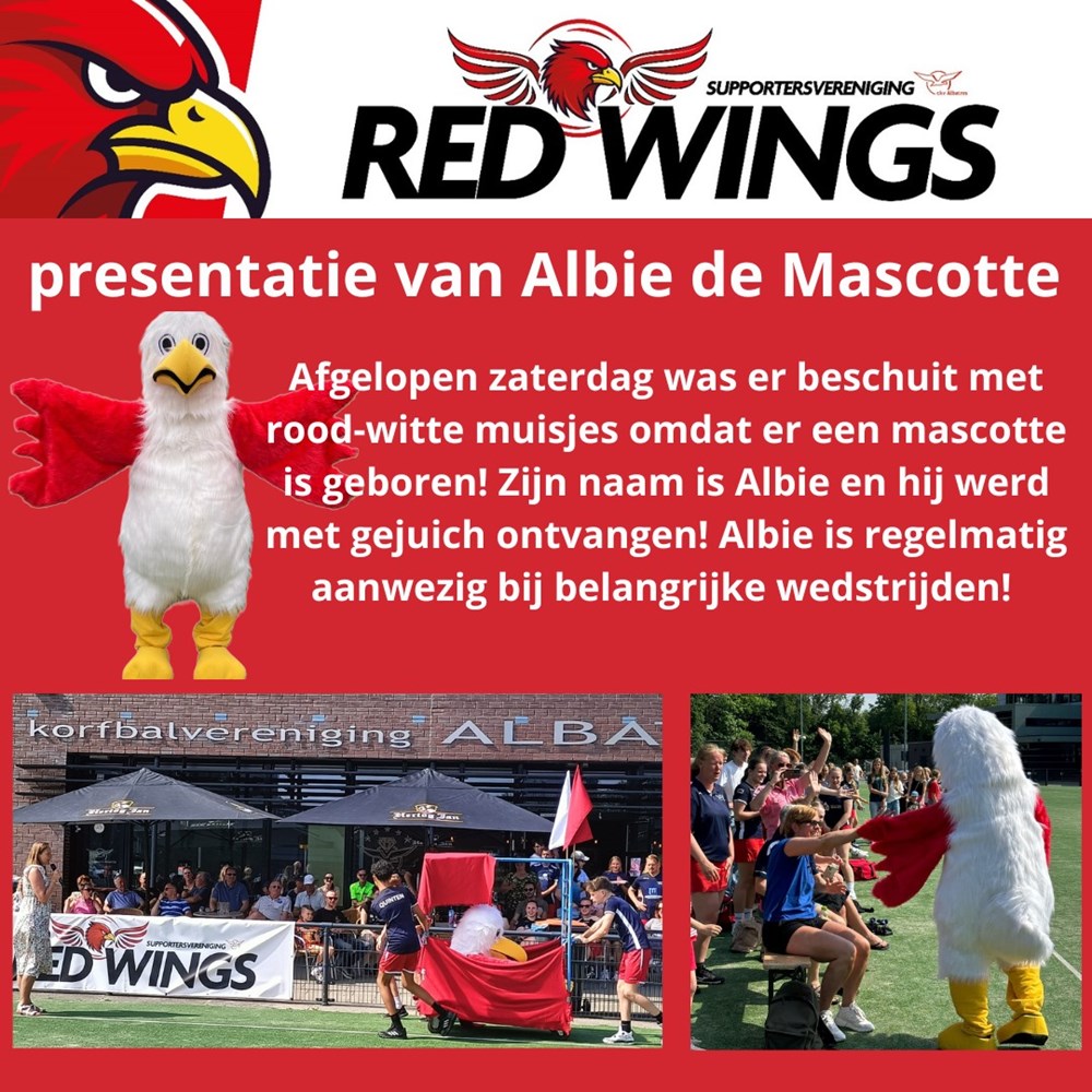 Presentatie Albie de mascotte - CKV Albatros