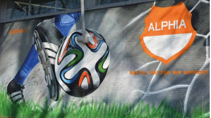 Alphia met opgeheven hoofd uit de KNVB Beker - v.v. Alphia