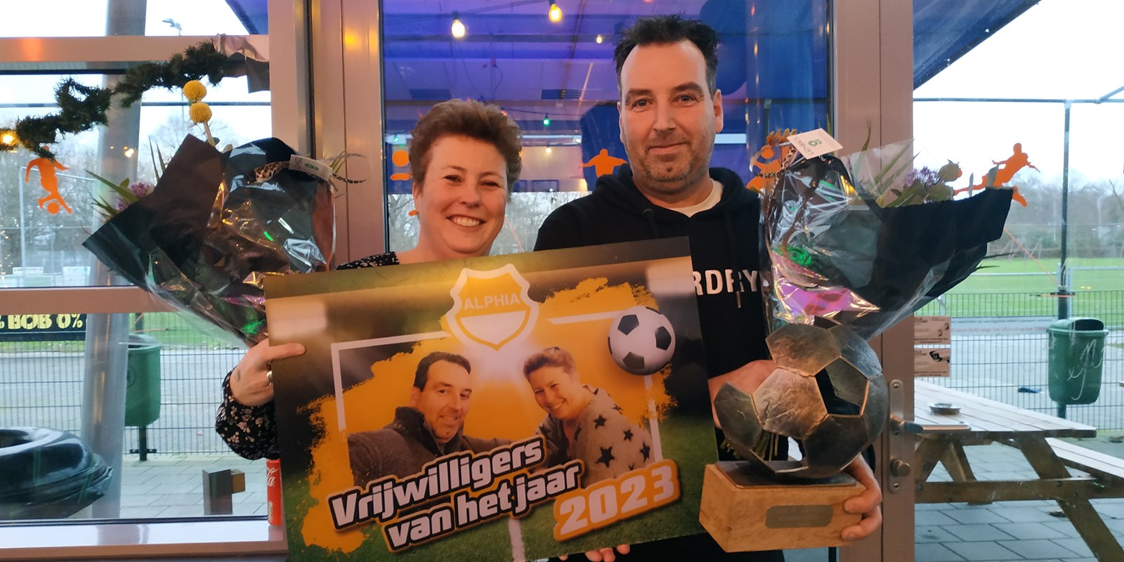 Vrijwilligers van het jaar zijn Dennis & Natasja de Jong - v.v. Alphia