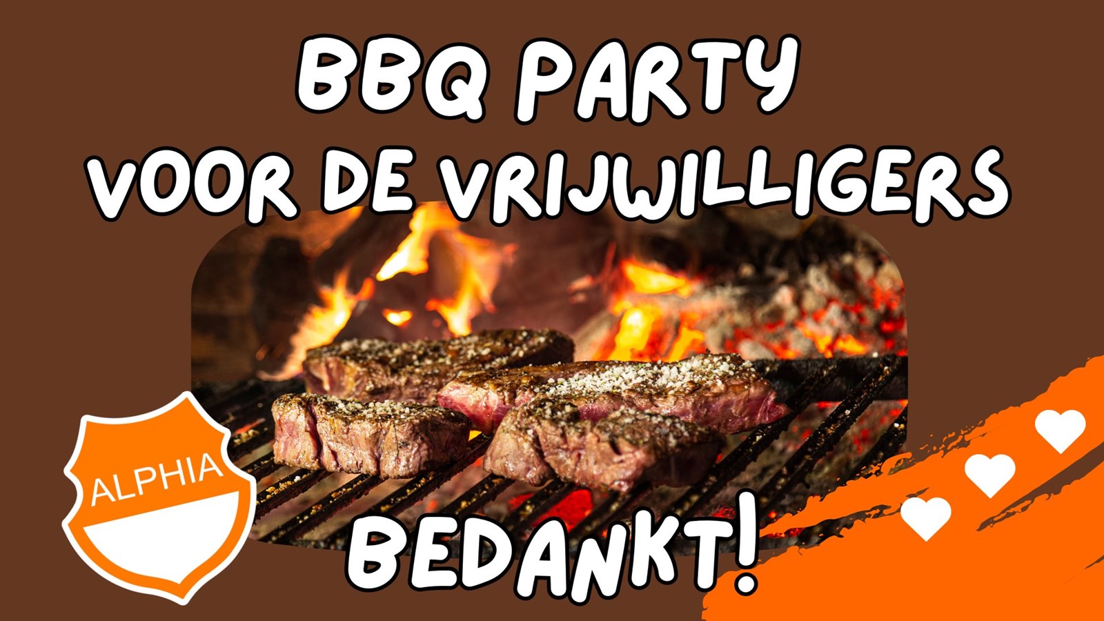 Heb jij je al aangemeld voor de vrijwilligersavond? - v.v. Alphia
