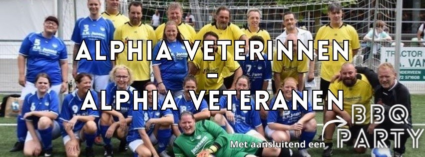 Alphia Veterinnen en Veteranen sluiten het seizoen af - v.v. Alphia