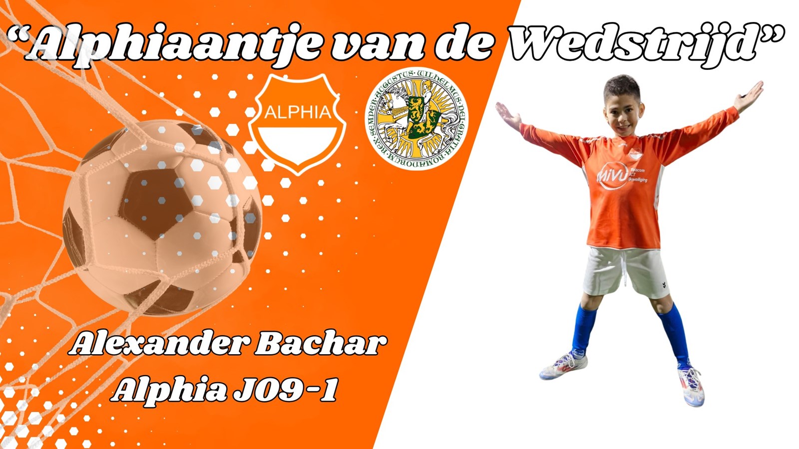 Alphiaantje van de Wedstrijd Alexander Bachar - v.v. Alphia