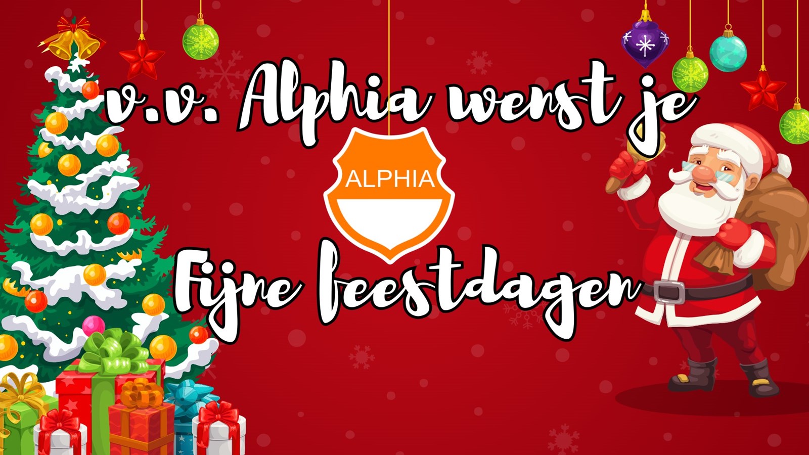 Fijne feestdagen - v.v. Alphia