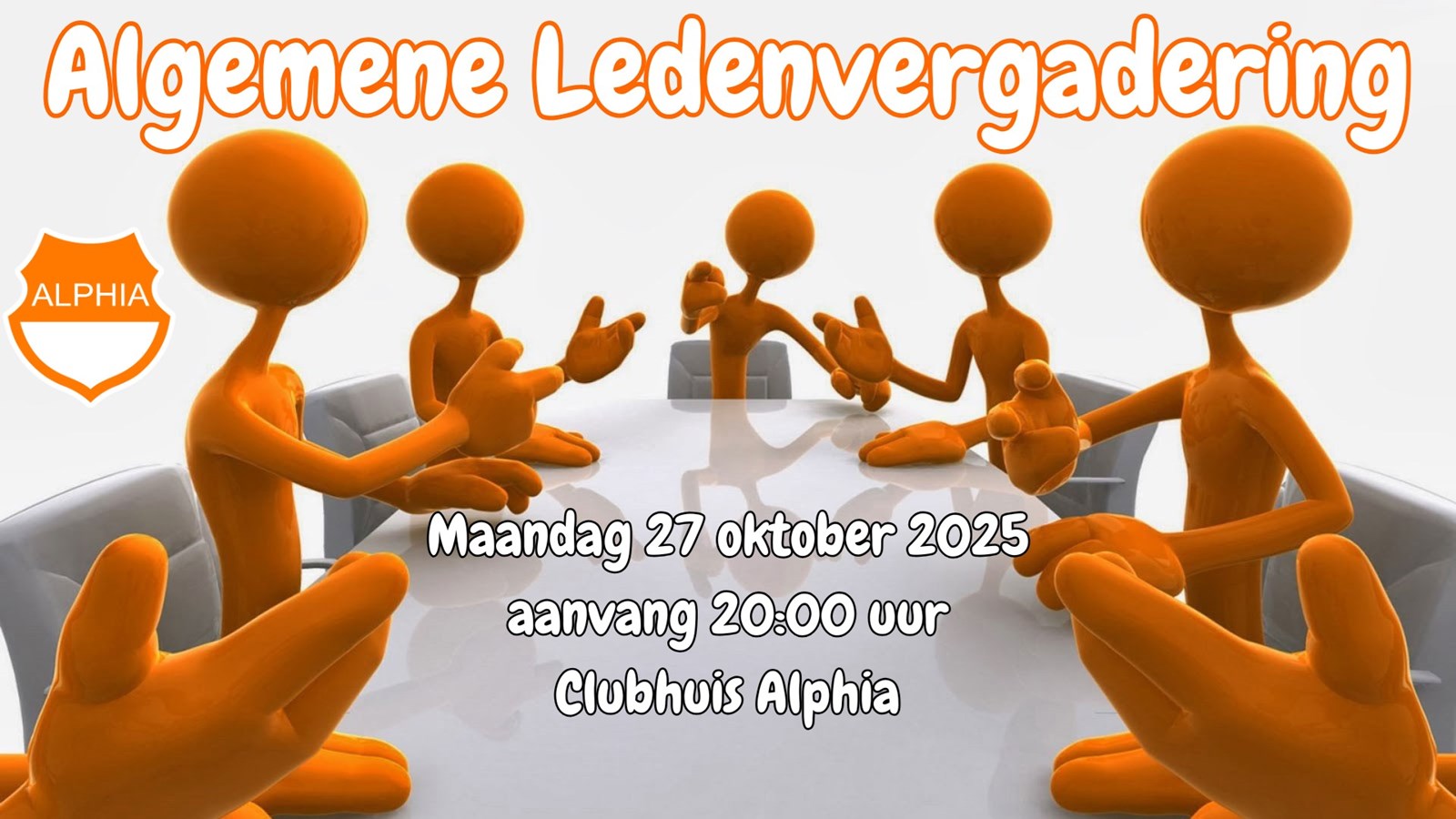 Oproep tot bijwonen Algemene Ledenvergadering - v.v. Alphia