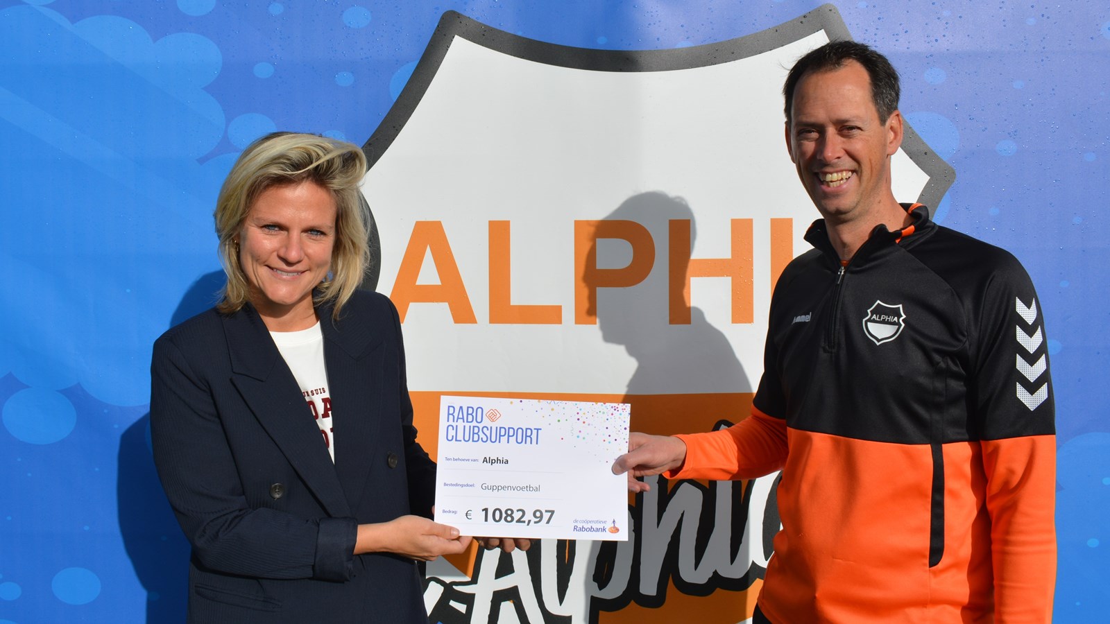 Hele mooie bijdrage van Rabo ClubSupport - v.v. Alphia