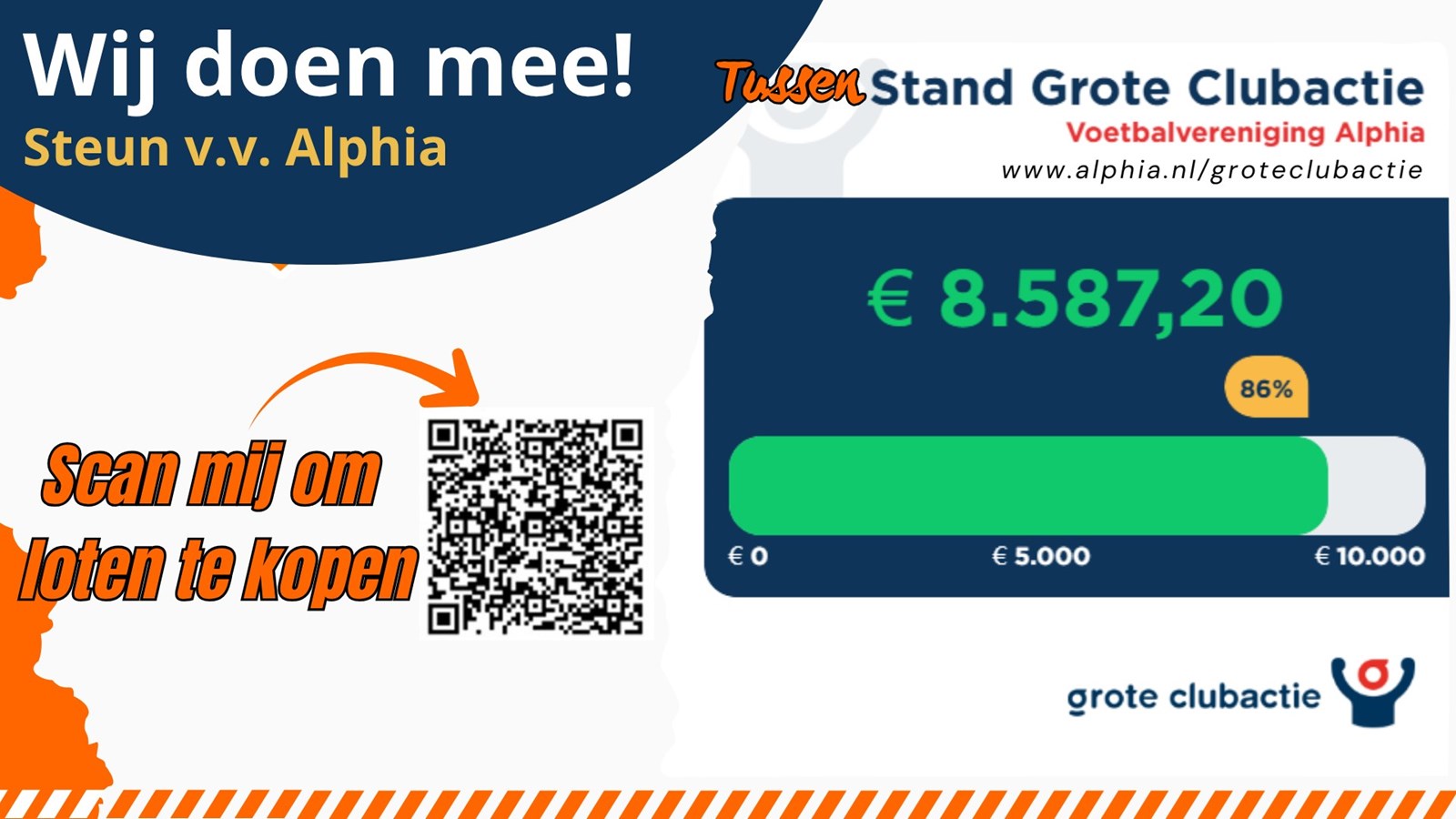 Laatste week Grote Clubactie breekt aan - v.v. Alphia