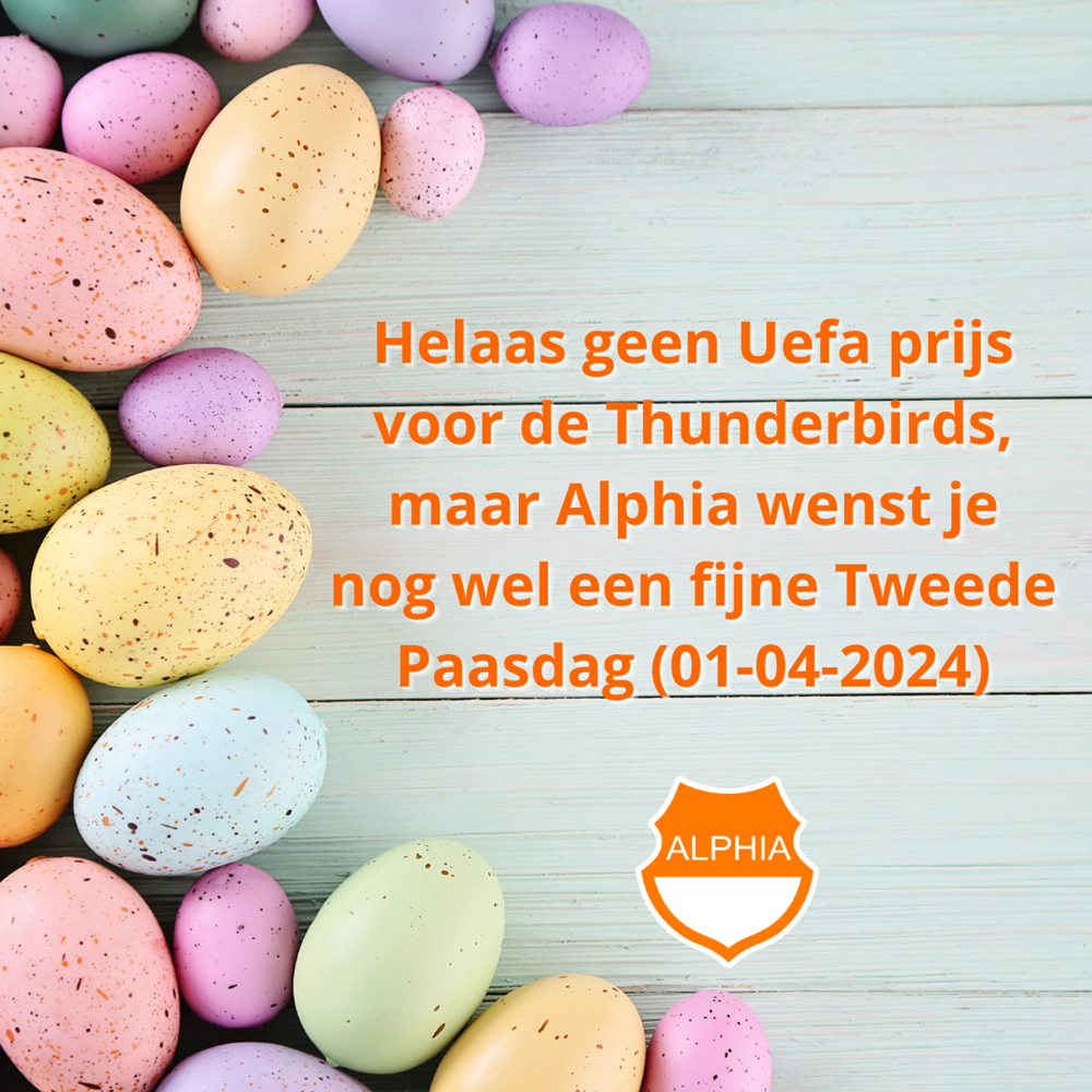 Thunderbirds nominatie - v.v. Alphia