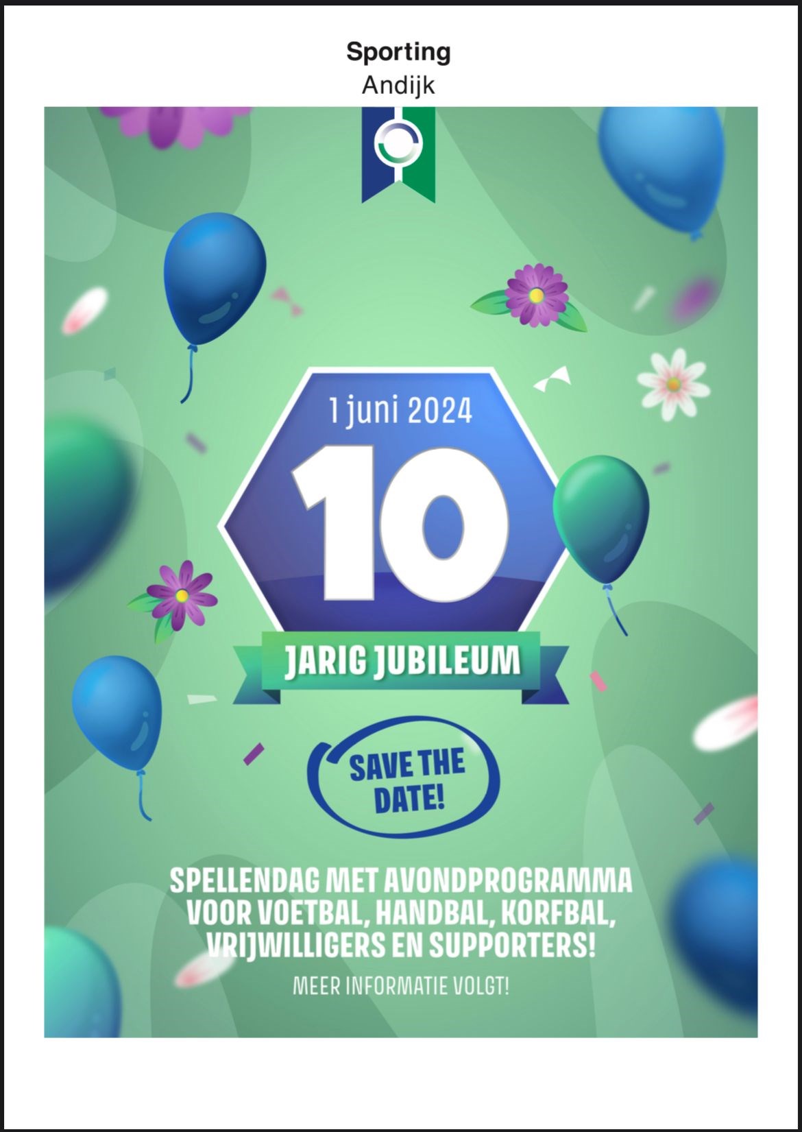 10 Jarig jubileum Sporting - Sporting Andijk