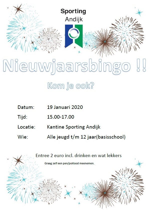Nieuwjaarsbingo - Sporting Andijk