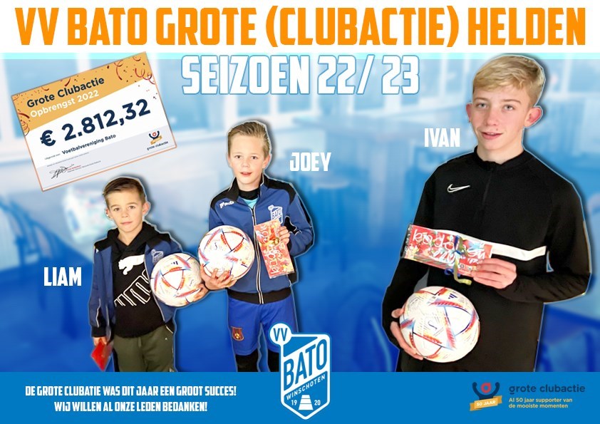 Grote Clubactie groot succes voor VV BATO - Voetbalvereniging Bato ...