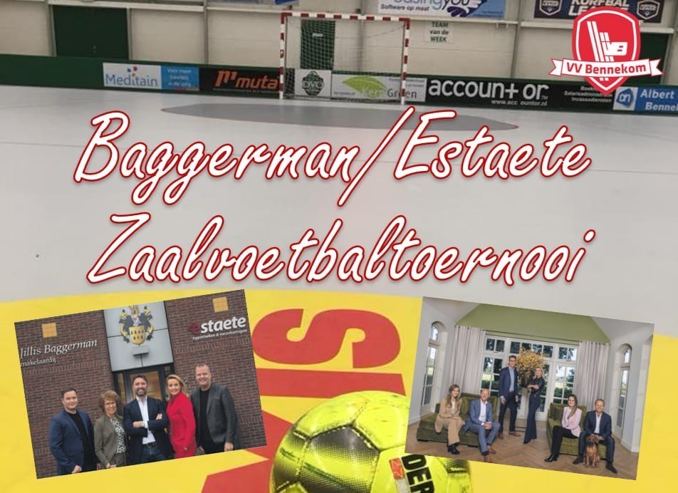 Teamindeling en speelschema Baggerman Estaete zaalvoetbaltoernooi - VV ...