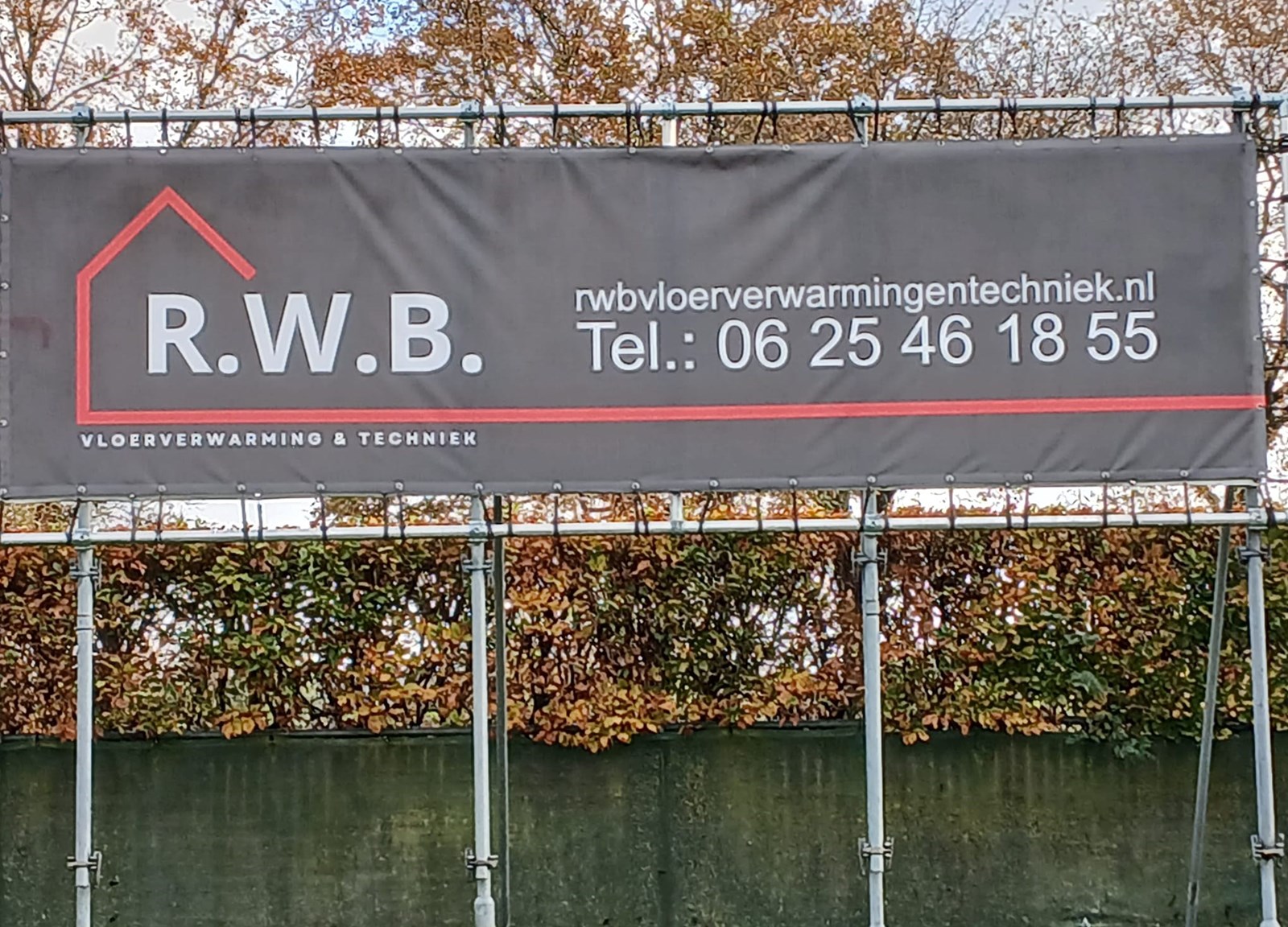 Nieuwe doeksponsor; RWB Vloerverwarmingtechniek - VV Bennekom