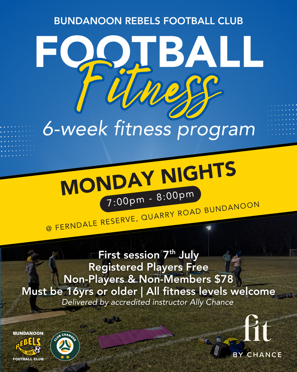 Football Fitness - Bundanoon Rebels Football Club