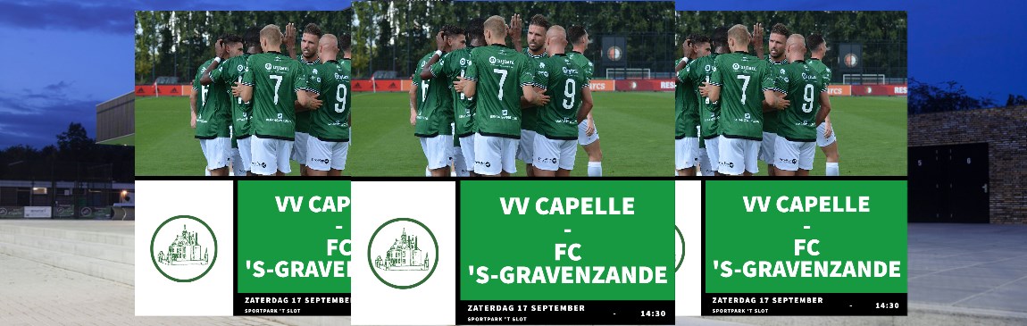 Voorbeschouwing zaterdag 17 september: vv Capelle - fc 's-Gravenzande ⚽️💚🖤 - www.vvcapelle.nl