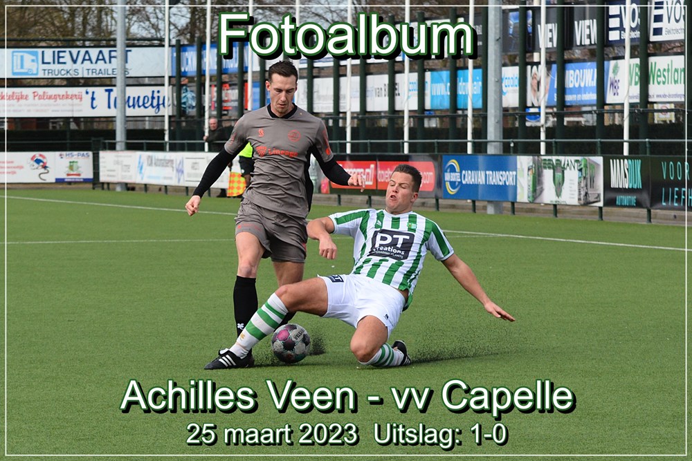 Onverdiende nederlaag Capelle tegen Achilles Veen - www.vvcapelle.nl