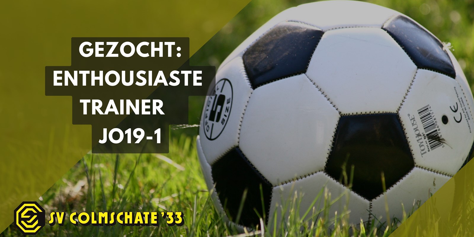 Enthousiaste trainer gezocht JO19-1 - sv Colmschate '33