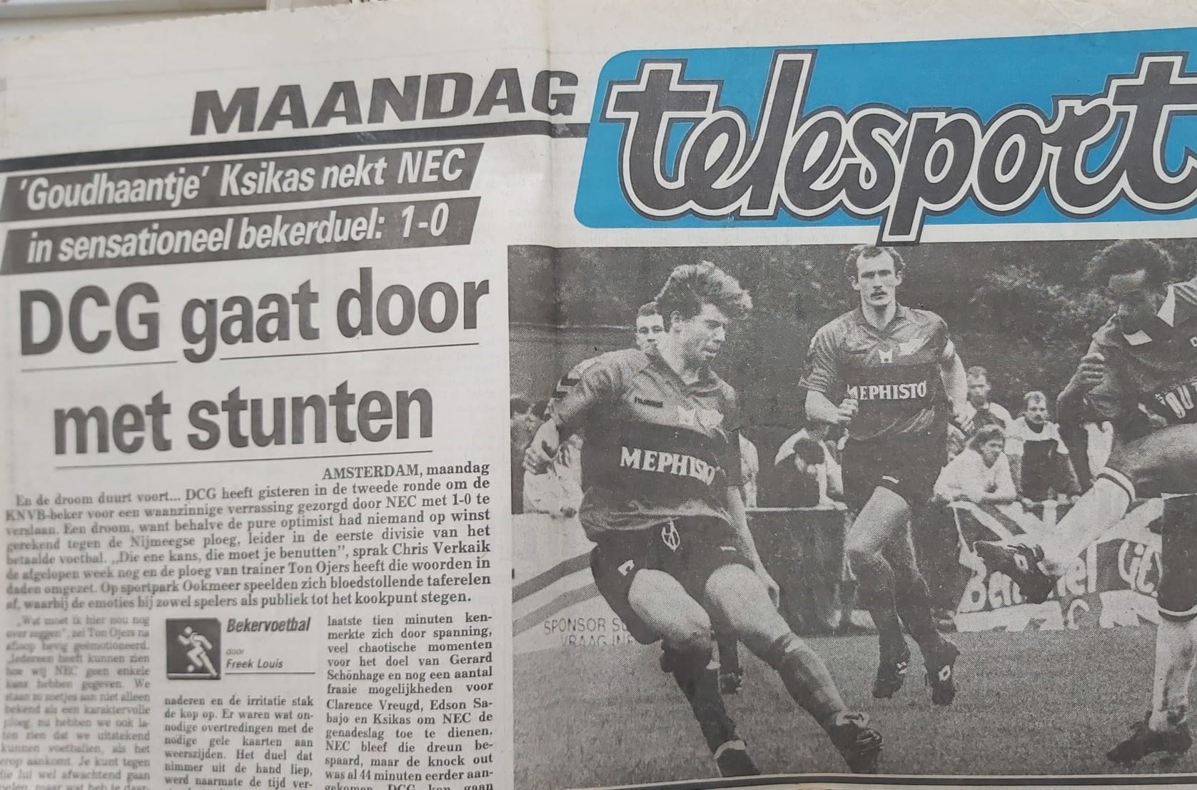 30 jaar geleden...DCG schrijft geschiedenis - rksv DCG