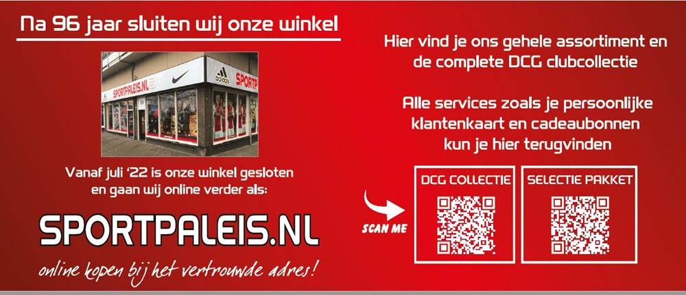 Winkel Sportpaleis gesloten. - rksv DCG