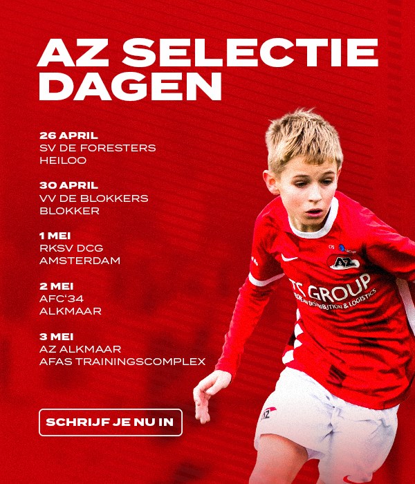 1 mei AZ selectiedagen bij DCG - rksv DCG