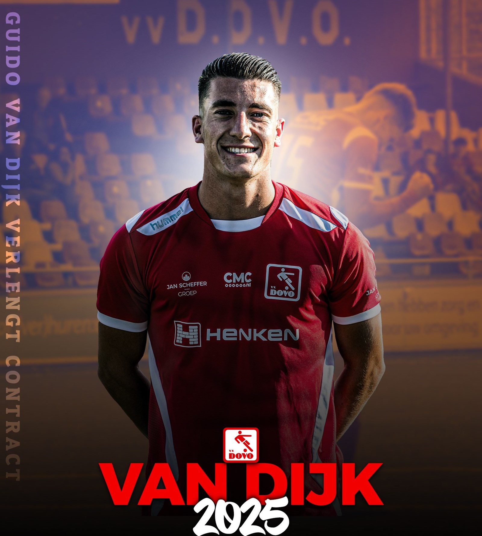 DOVO verlengt met Guido van Dijk - Voetbalvereniging DOVO Veenendaal