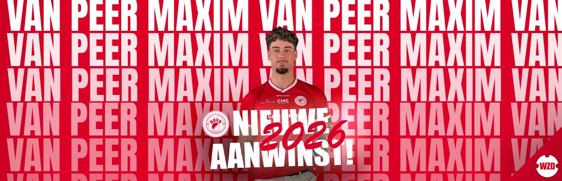 Maxim van Peer versterkt aanval DOVO - Voetbalvereniging DOVO Veenendaal