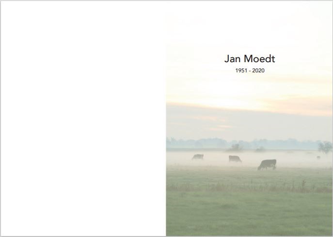 Overlijden Jan Moedt - Voetbalvereniging DOVO Veenendaal