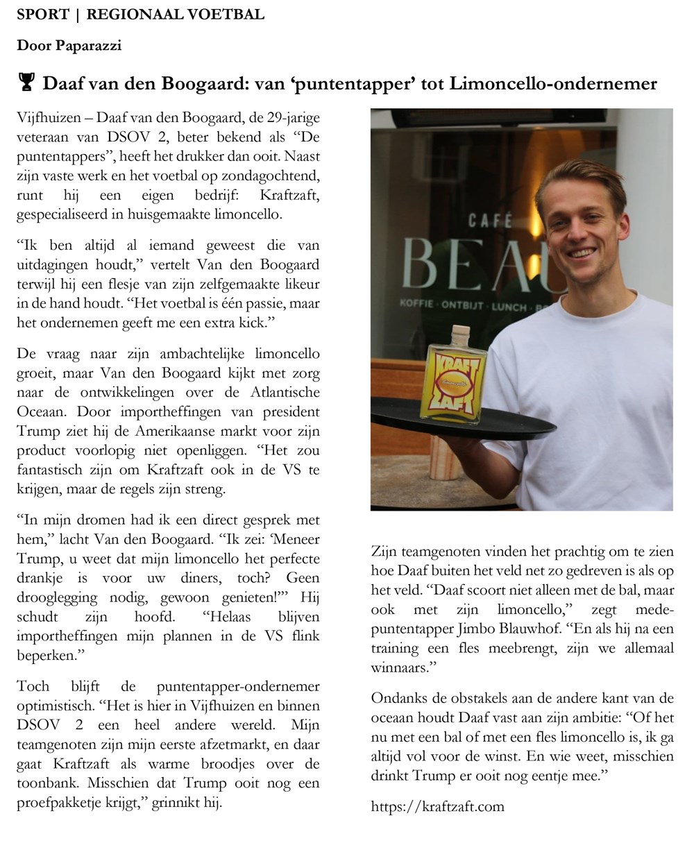 Daaf van den Boogaard: van ‘puntentapper’ tot Limoncello-ondernemer - DSOV