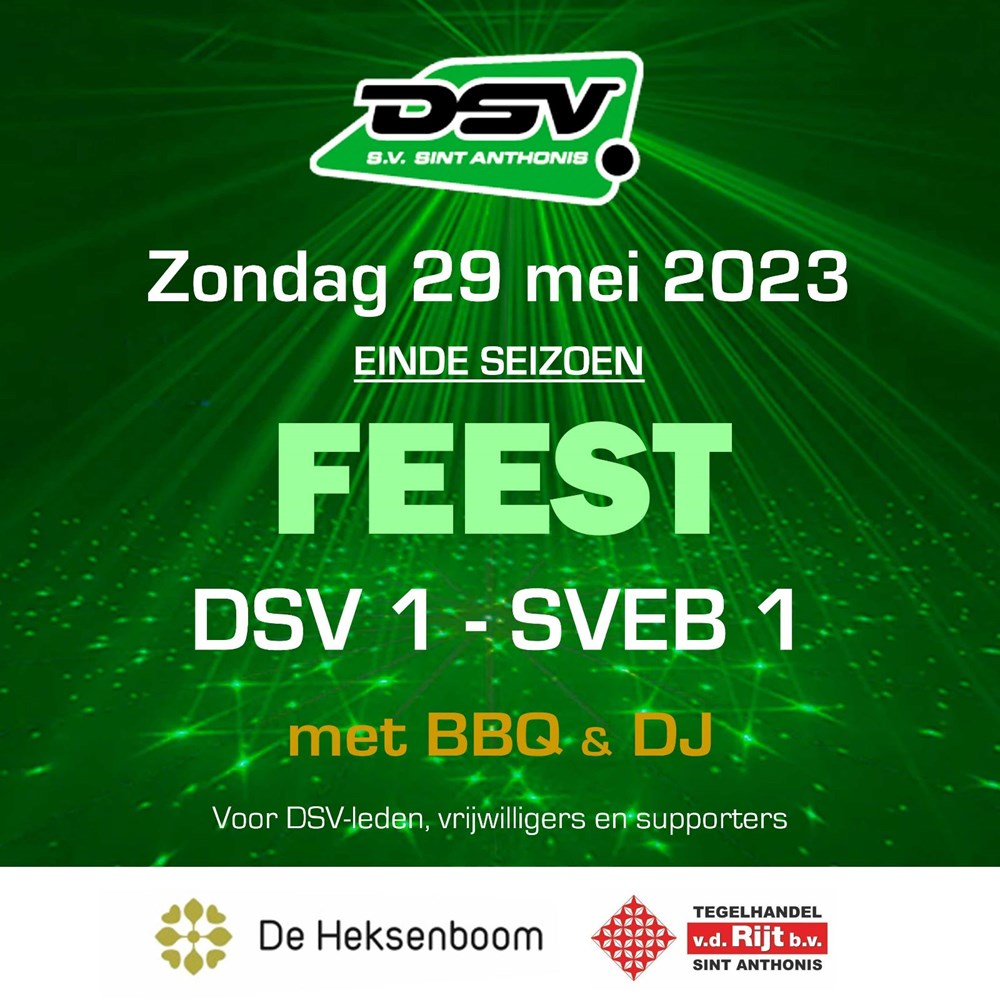 Agenda - sv DSV Sint Anthonis