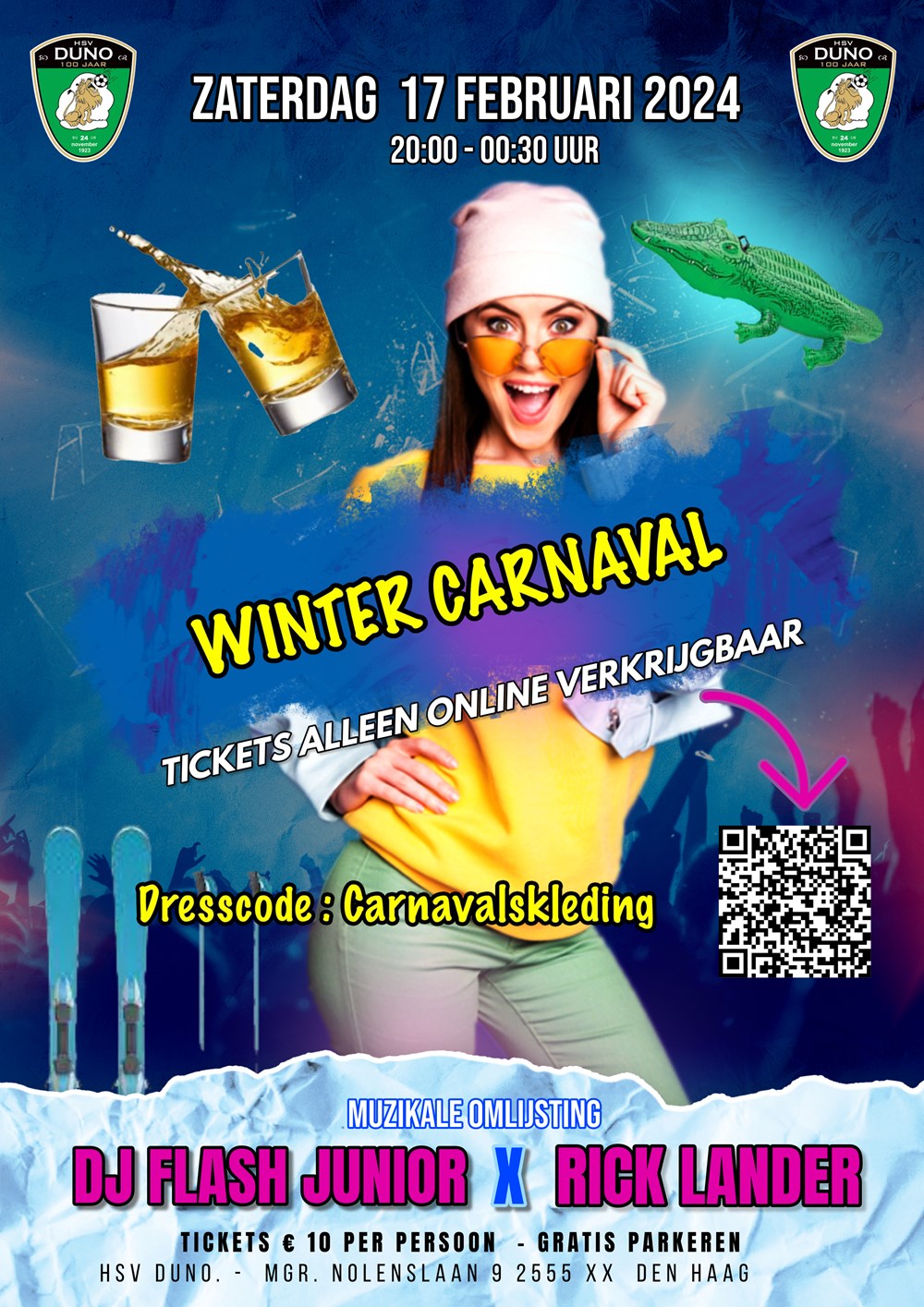 Bestel je tickets voor het HSV DUNO Winter Carnaval - HSV DUNO