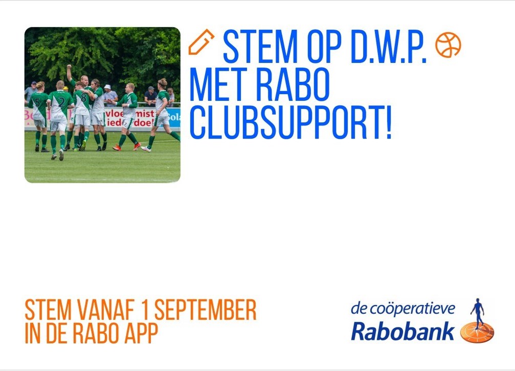 Stem op DWP met de RABO CLUBSUPPORT - vv DWP
