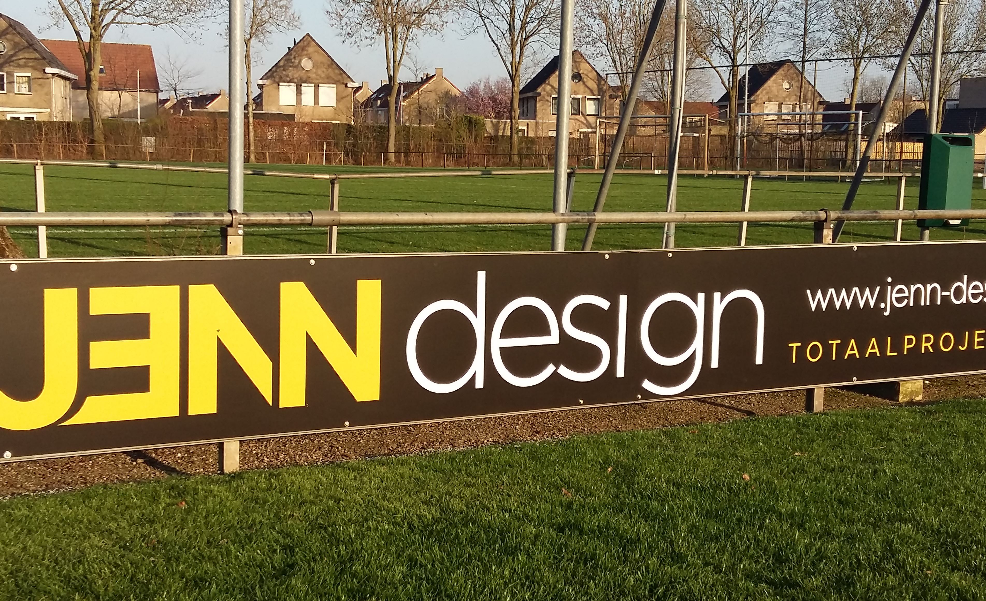 Bordsponsor JENN Design - vv Dodewaard