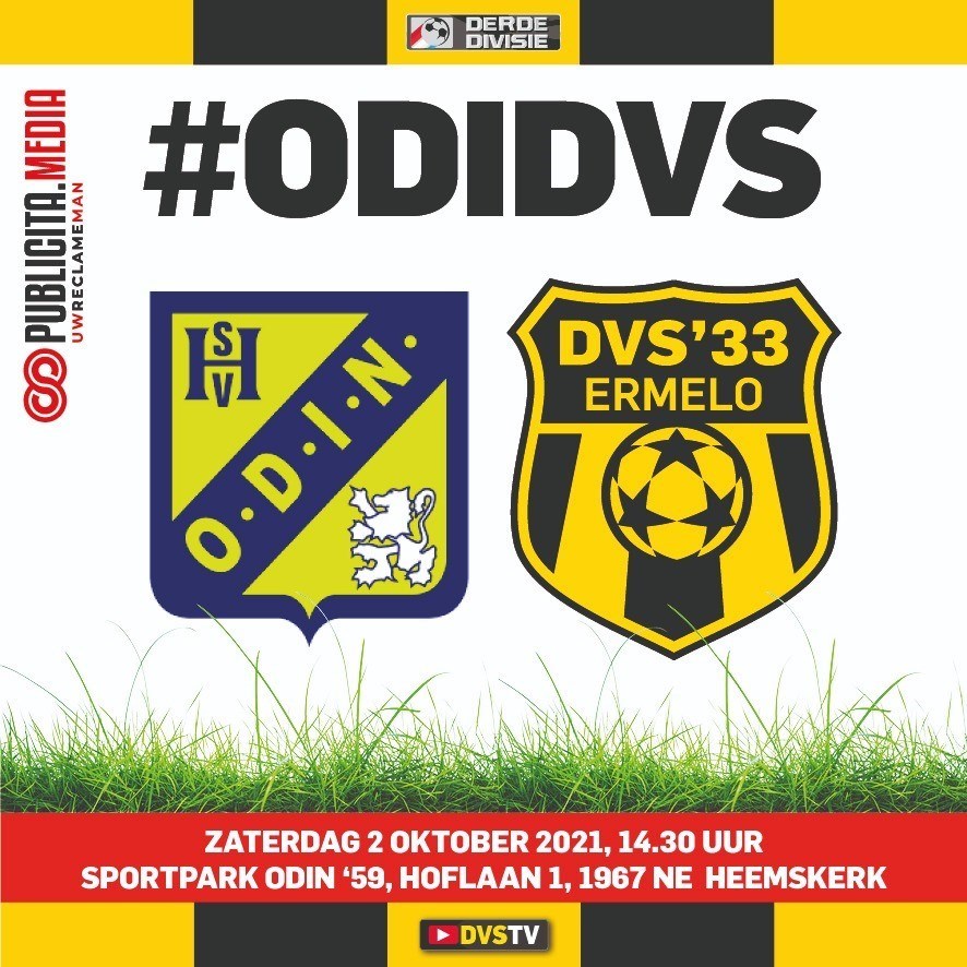 DVS’33 Ermelo voor revanche naar ODIN’59 - DVS'33 Ermelo