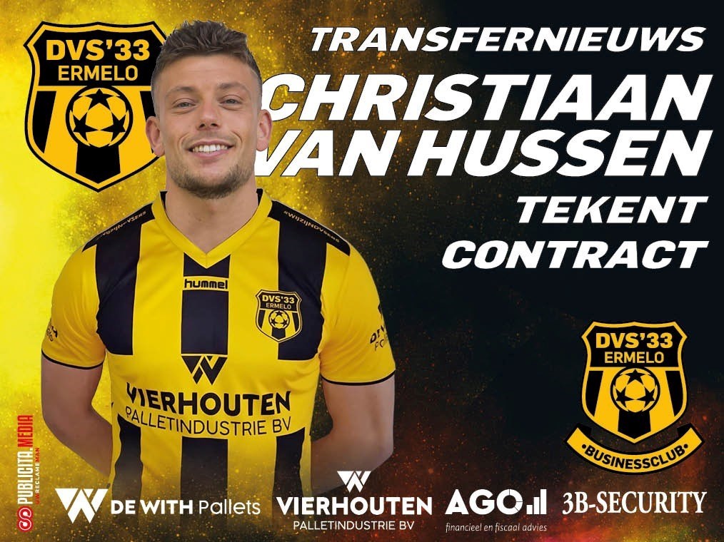 Christiaan van Hussen gaat voor nieuw hoofdstuk bij DVS’33 Ermelo - DVS'33 Ermelo