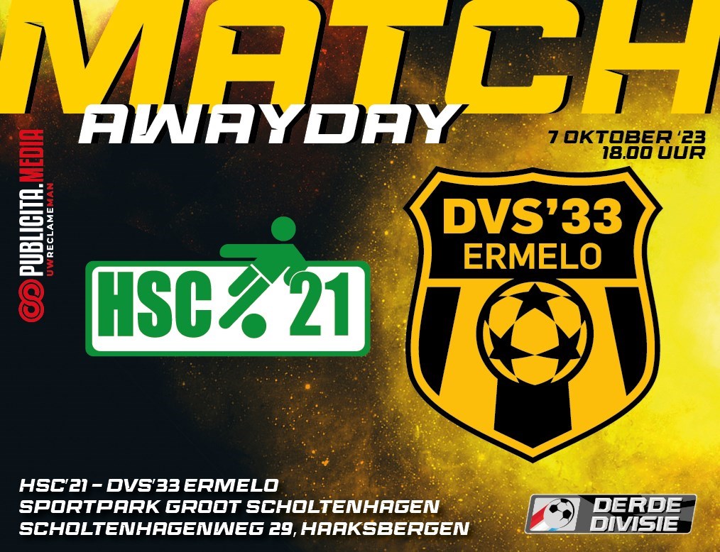 Lastige uitwedstrijd voor DVS’33 Ermelo tegen HSC’21 - DVS'33 Ermelo
