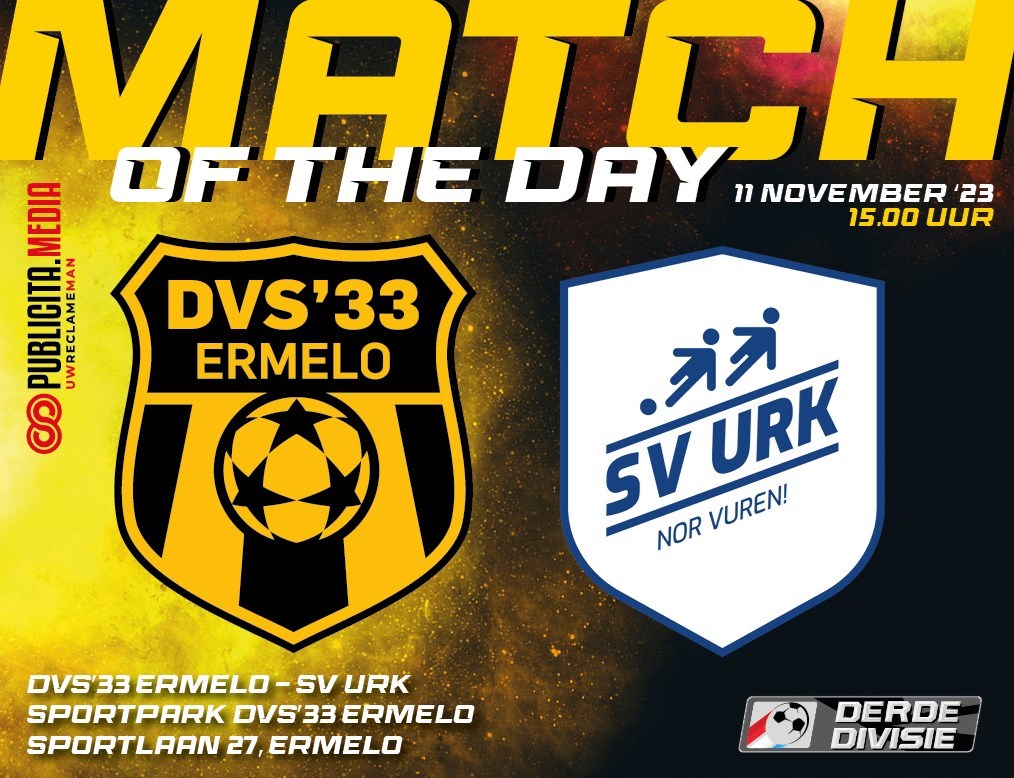 DVS’33 Ermelo weer tegen sv Urk - DVS'33 Ermelo