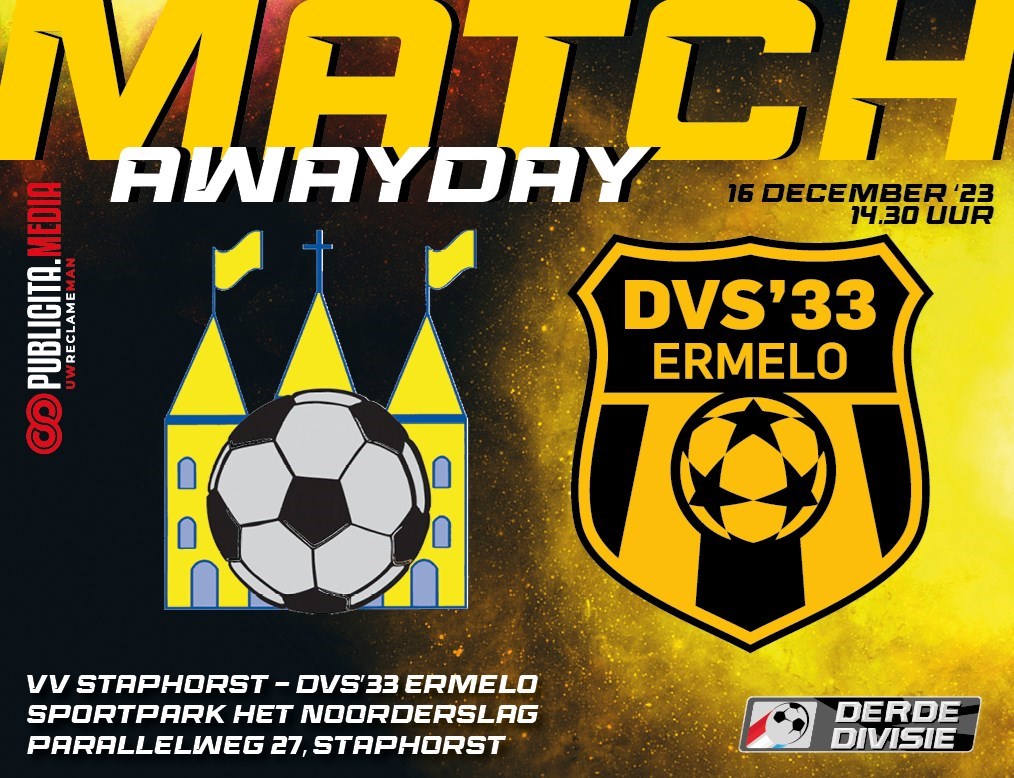 Staphorst laatste halte voor DVS’33 Ermelo in 2023 - DVS'33 Ermelo