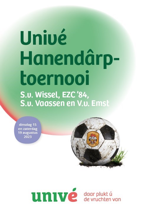 Vandaag gaat de 13e editie van het Univé Hanendârptoernooi v.v. Emst ...