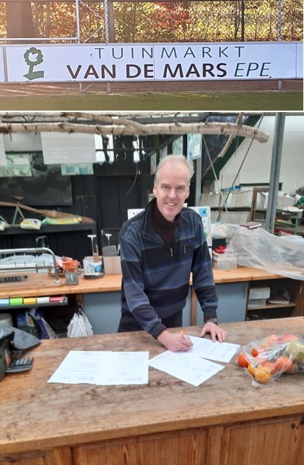 V.v. Emst sponsor in de SCHIJNWERPERS: ´Tuinmarkt van de Mars' - Emst