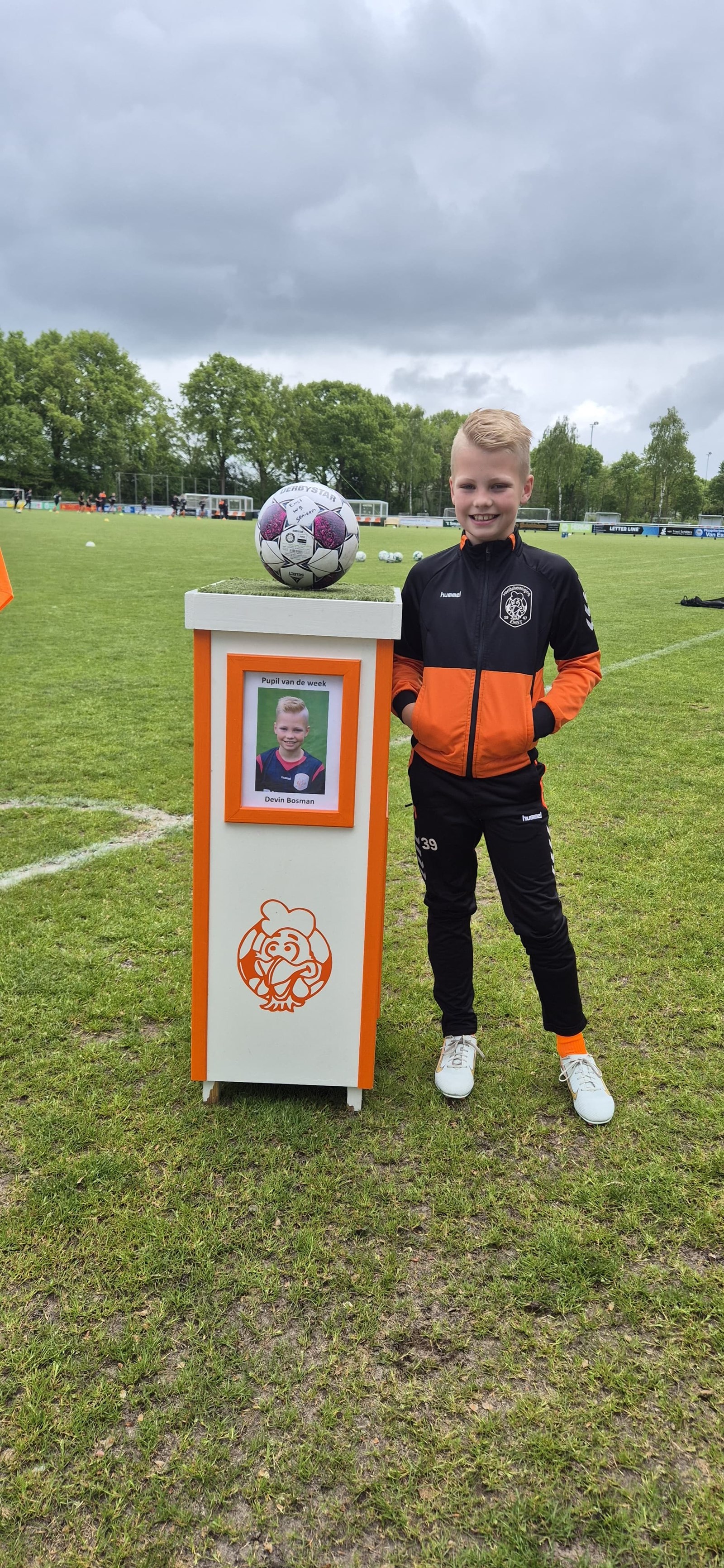 Devin Bosman geniet als pupil van de week maar zeker ook van de 3-0 ...