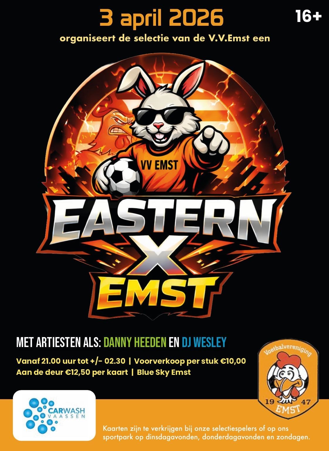 VANDAAG !!!: Vrijdagavond 3 april 2026 EASTERN X EMST PARTY Blue sky ...