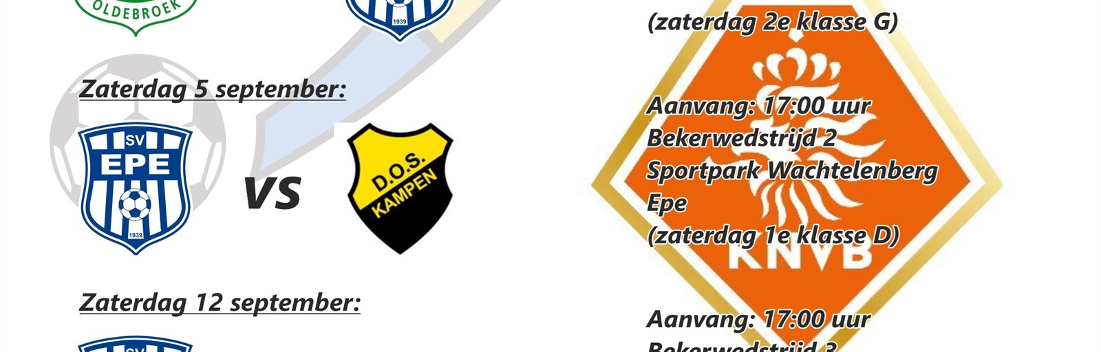 Voorbereiding SV Epe 1 - SV Epe